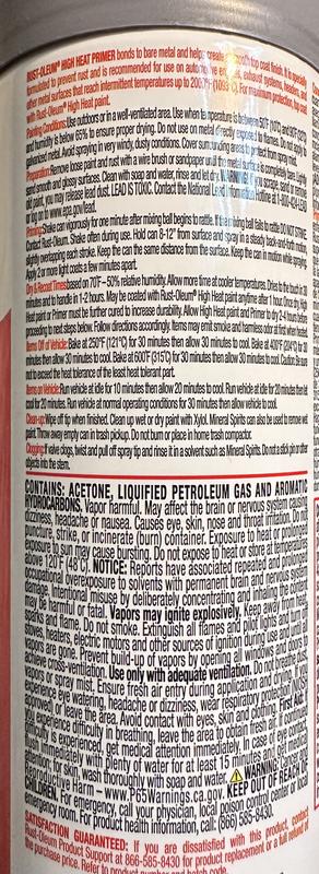Rust-Oleum Automotive 6-Pack Flat Gray High Heat Spray Primer (NET WT ...