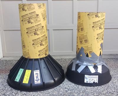 Bigfoot Systems 25.5-in x 19-in Concrete Form Footing in the Concrete ...