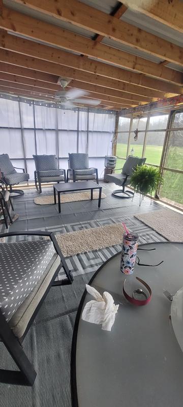 Sun Zero 84-in Outdoor Gray Room darkening Interlined Grommet Single ...