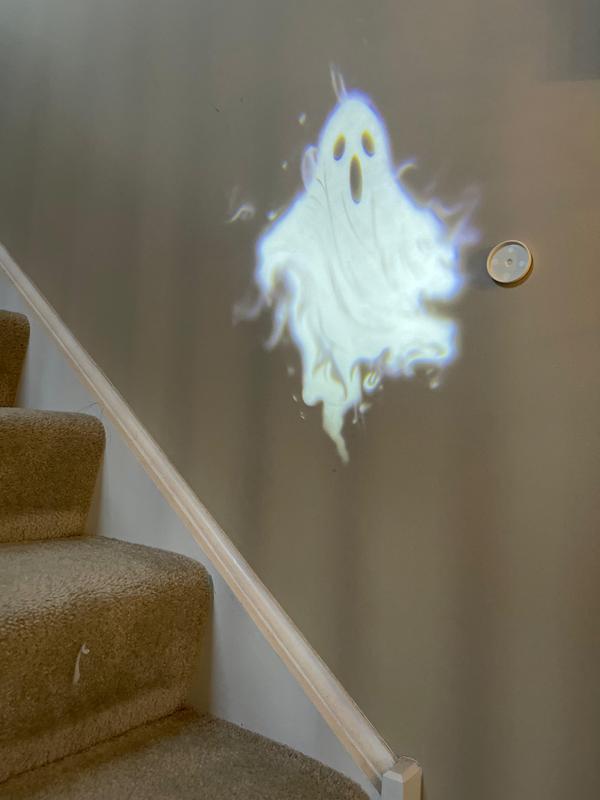 Haunted Living LED Animated Ghost Projector in the Halloween Lights ...