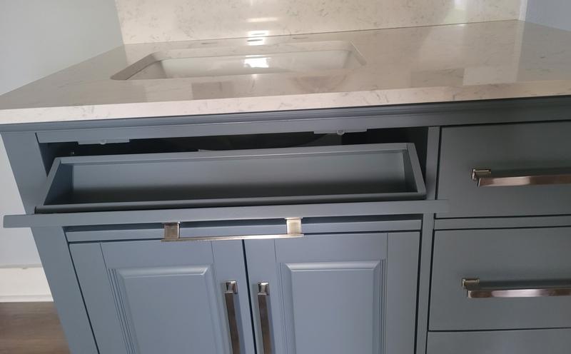 allen + roth Brookview 48-in Slate Blue Undermount Single Sink Bathroom ...