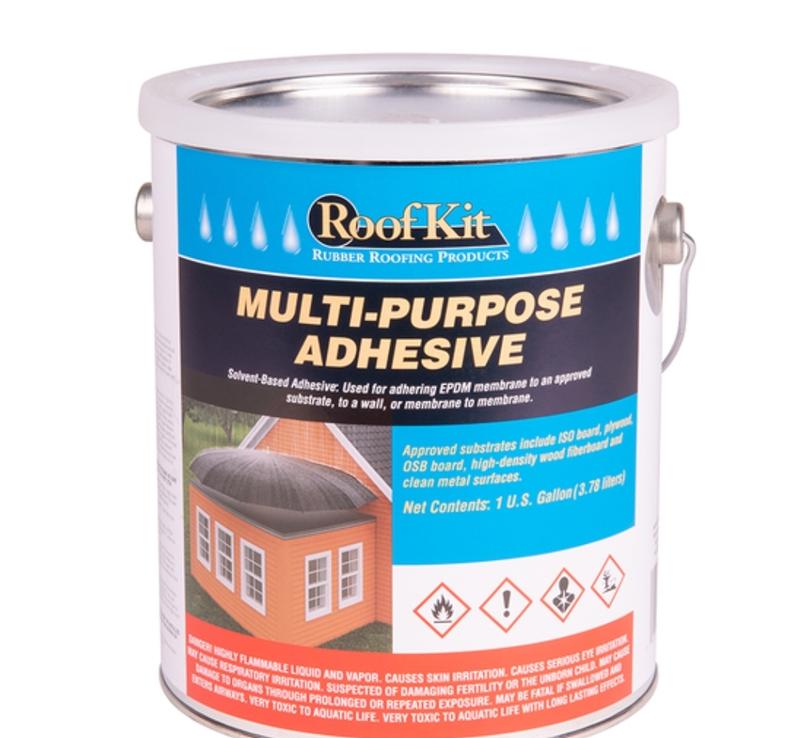 RoofKit Roofing Products Multipurpose 128-fl oz Black Roof adhesive in ...