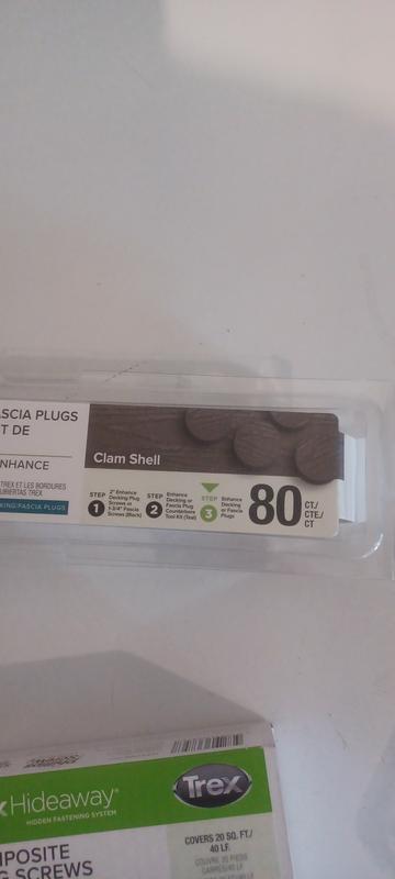 Trex Hideaway 1 Millimeters Clam Shell Hidden Deck Fastener 180 Square ...