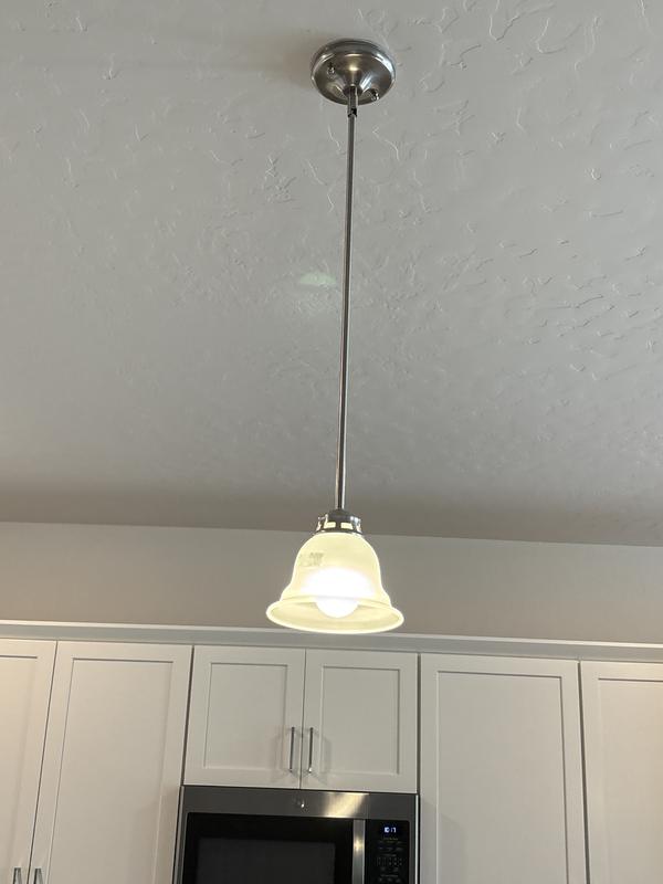 Project Source Fallsbrook 1 -Light Brushed Nickel Traditional Etched ...