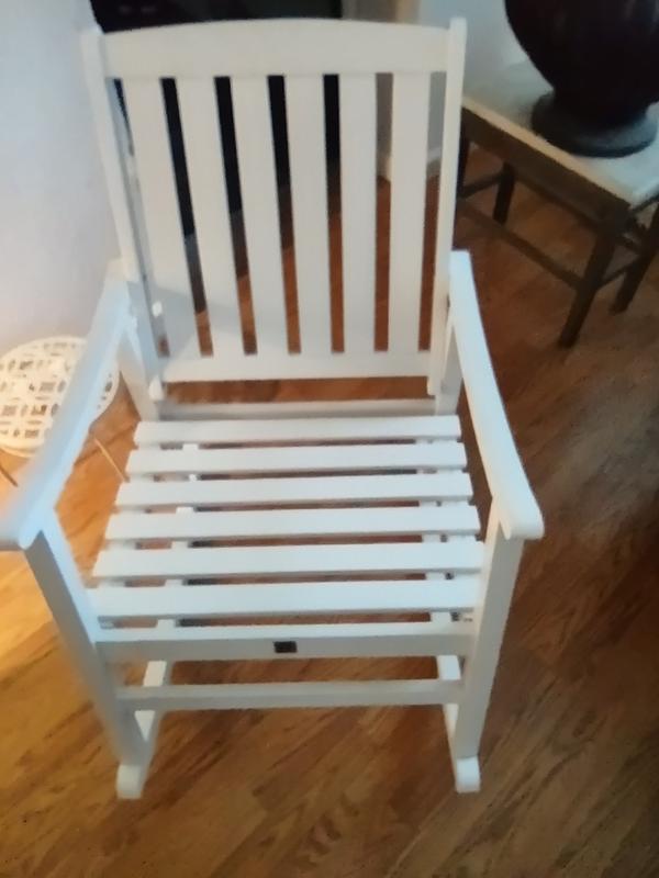 JONATHAN Y Penny Slat-Back Classic Traditional Teak Wood Frame Rocking ...