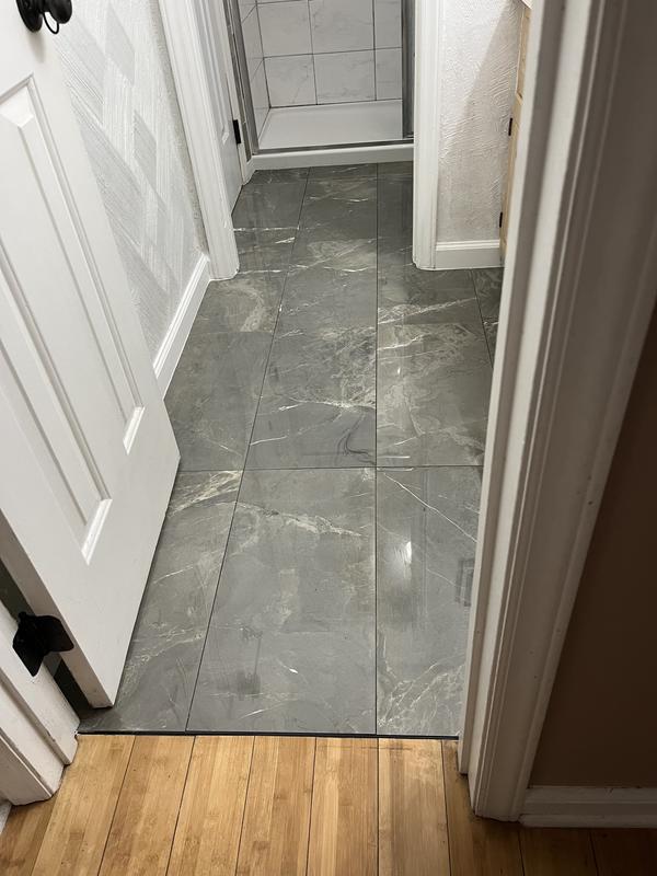 Origin 21 Taupe Agate 12-in x 24-in Polished Porcelain Marble Look ...