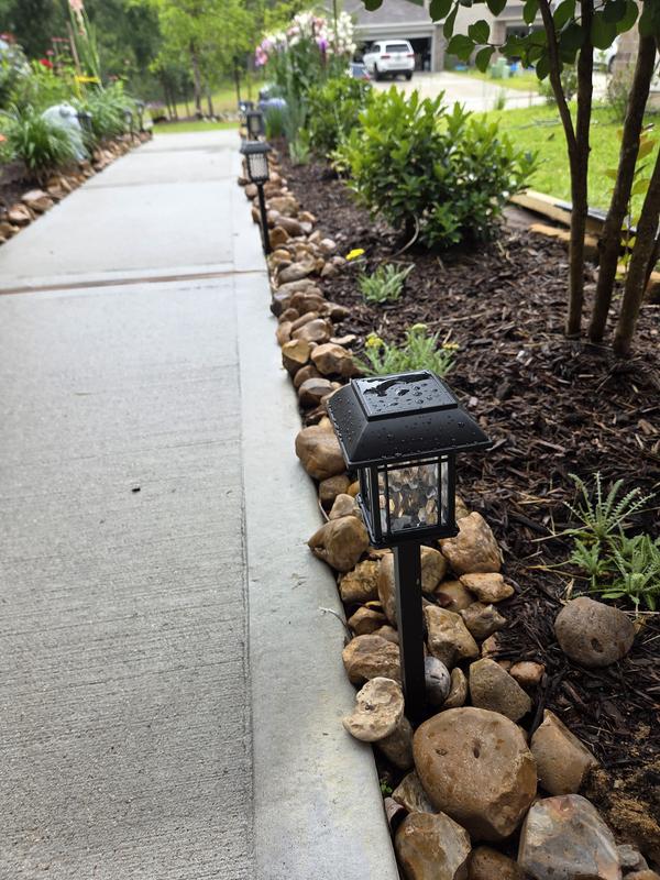 Harbor Breeze 10 -Pack 6 -Lumens Black Solar LED Outdoor Path Light Kit ...