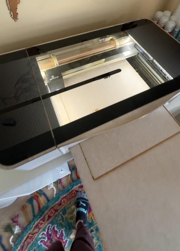 Glowforge Pro Laser Cutter and Engraver Pro White Laser Aluminum Craft ...