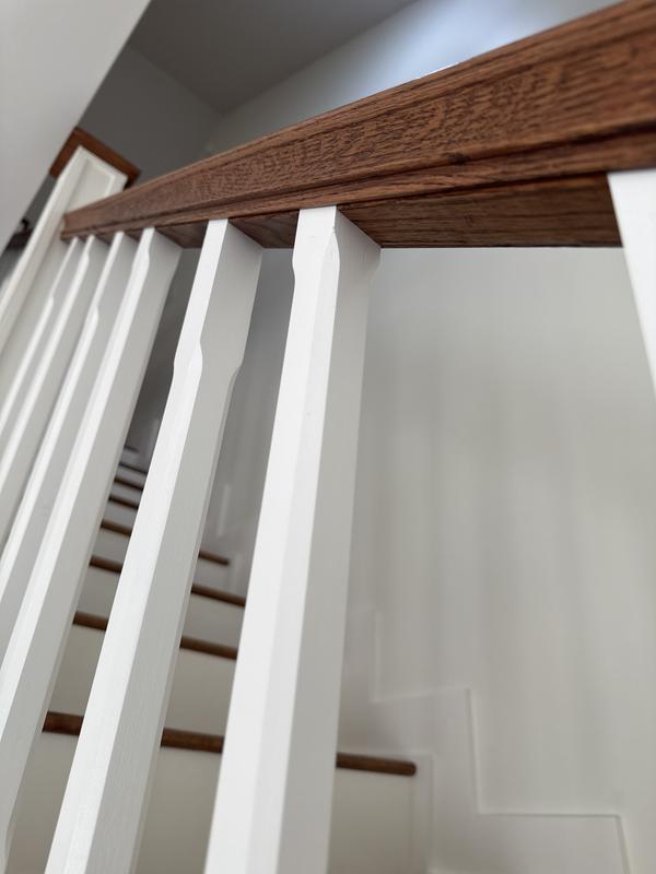 Shop L.J. Smith Stair Systems 8-ft Unfinished Red Oak Handrail with ...