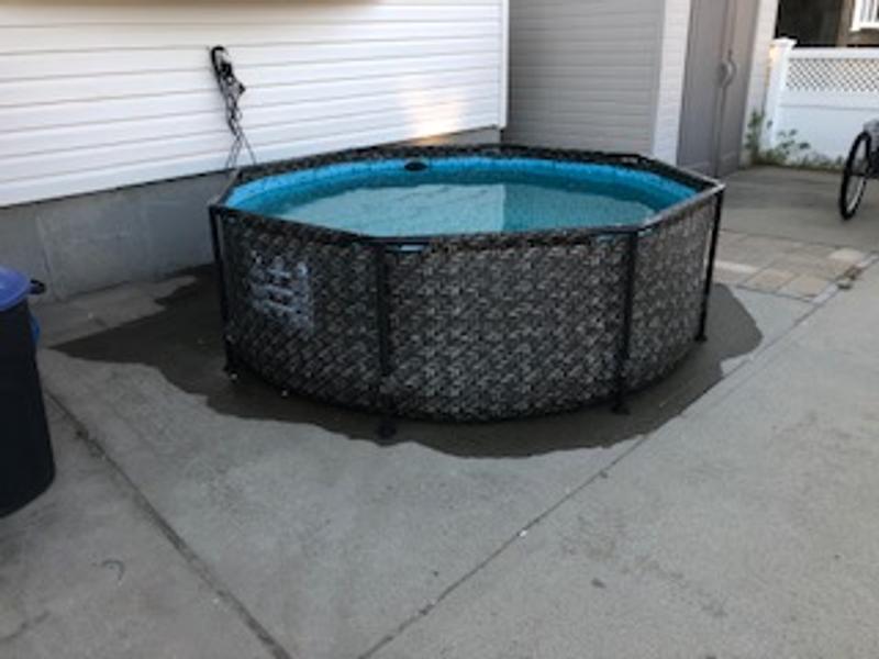 Summer Waves 8-ft x 8-ft x 30-in Metal Frame Round Above-Ground Pool ...