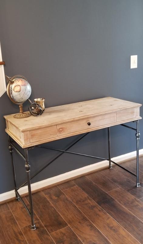 allen + roth Allen + Roth 42-in Brown Pine Writing desk in the Desks ...