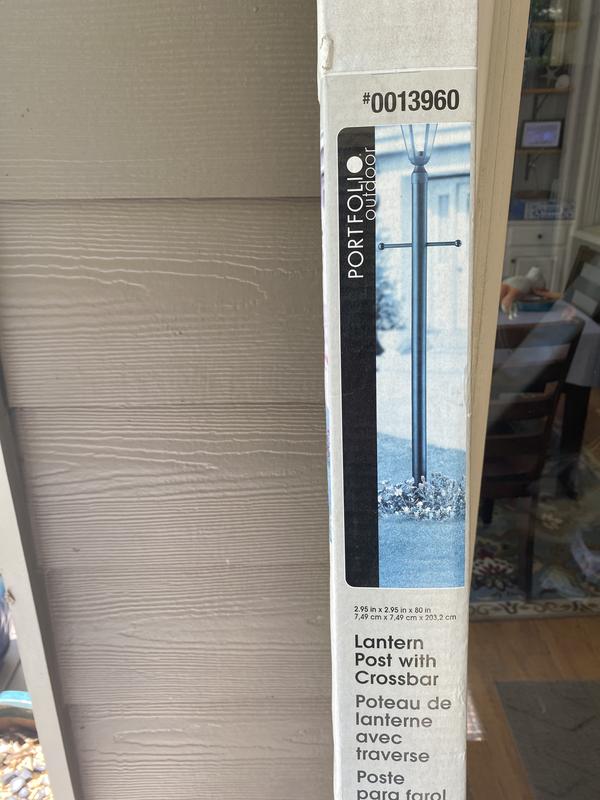 allen + roth Davidson 24.625-in Matte Black Traditional Outdoor Light ...