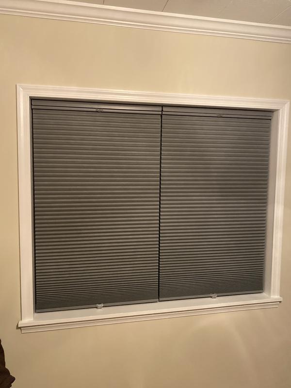 allen + roth 66-in x 48-in Gray Blackout Cordless Top-Down/Bottom-Up ...