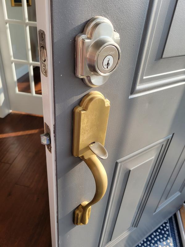 Kwikset Arlington Venetian Bronze Single-Cylinder Deadbolt Entry Door ...