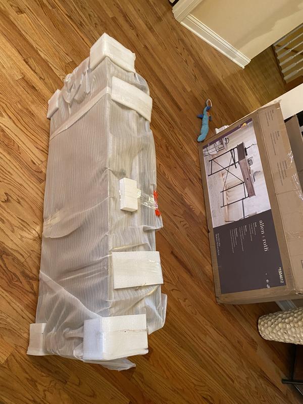 allen + roth Allen + Roth 42-in Brown Pine Writing desk in the Desks ...