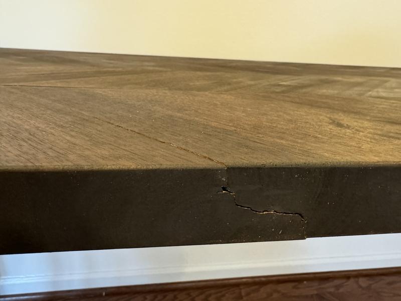 Sparrow Peak FSC Chevron 8-ft x 25-in x 1.5-in Walnut Stained Acacia ...