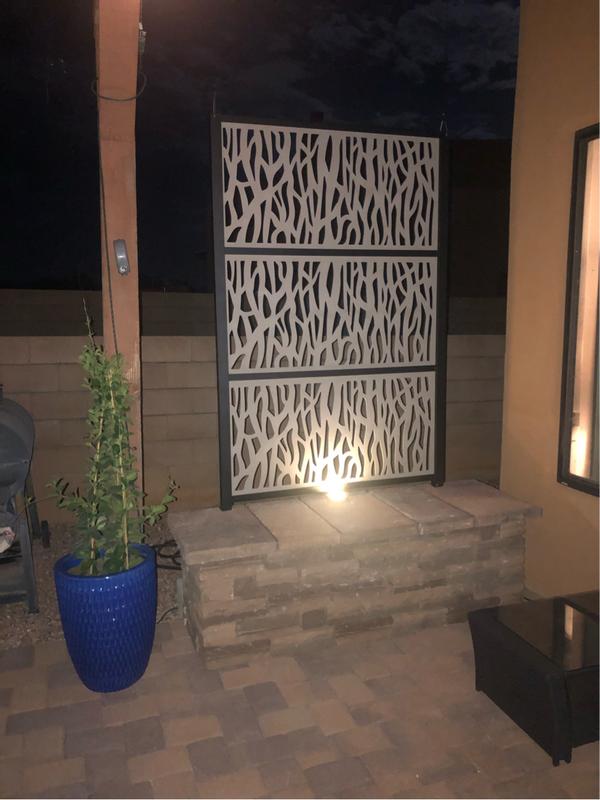 Freedom Allure Decorative Screen Frame Kit 50.25-in W x 77.75-in H ...