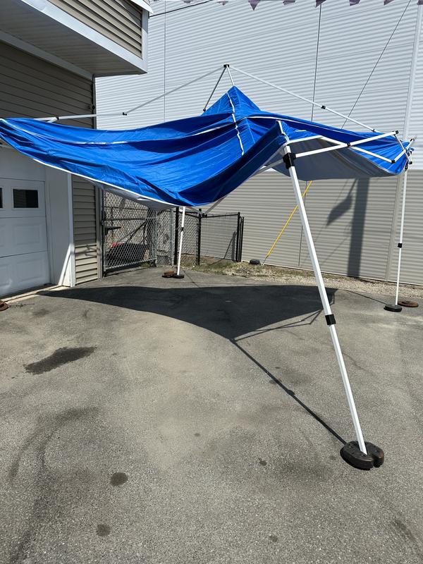 Z-Shade 12-ft x 12-ft Square White Pop-up canopy in the Z-Shade 12-ft x 12-ft Square White Pop-up canopy in the