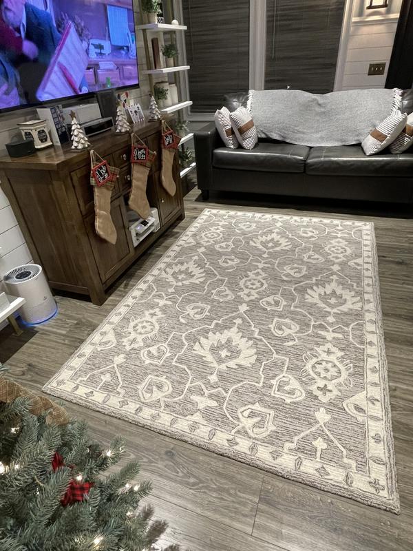 allen + roth Callaway 9 X 12 (ft) Wool Mocha Indoor Area Rug 28271 at ...