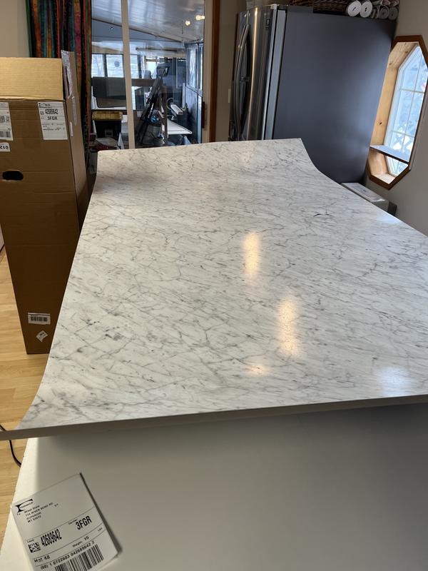 Formica Brand Laminate Premiumfx 48-in W x 96-in L Carrara Bianco ...