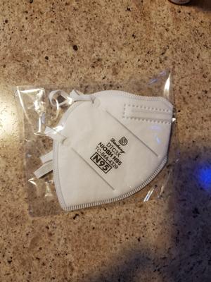 Dasheng 5 -Pack White Disposable N95 Sanding and fiberglass Safety mask ...