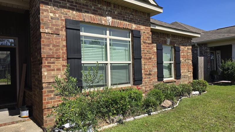 Ekena Millwork 14-in W x 31-in H Black Board and batten Exterior ...