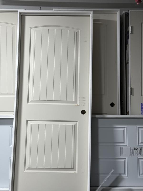 JELD-WEN 28-in x 80-in Primed Hollow Core 2-panel Left Hand Molded ...
