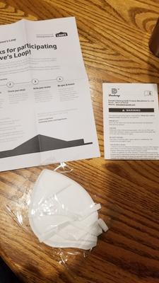 Dasheng White Disposable N95 Safety mask 5 -Pack in the Respirators ...