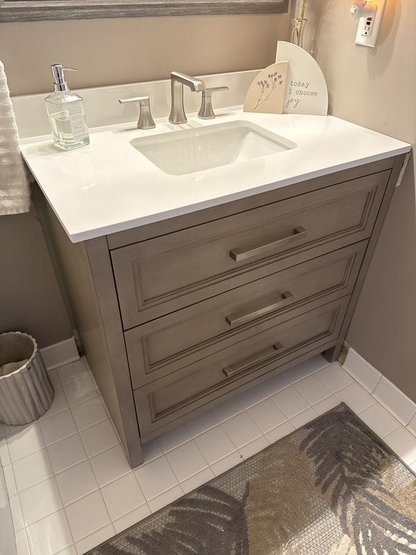 Shop allen + roth Norton Latte 36-in Vanity and Faucet Bundle at Lowes.com