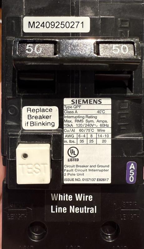 Siemens QPF 50-amp 2 -Pole GFCI Circuit Breaker in the Circuit Breakers ...