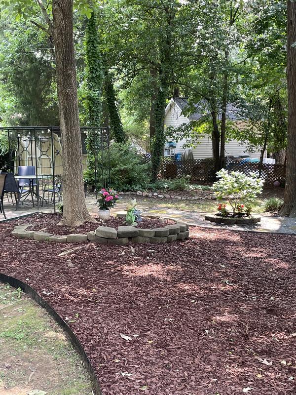 IRONRIDGE 8-ft x 4-in Textured Edging Textured Brown Steel Landscape ...