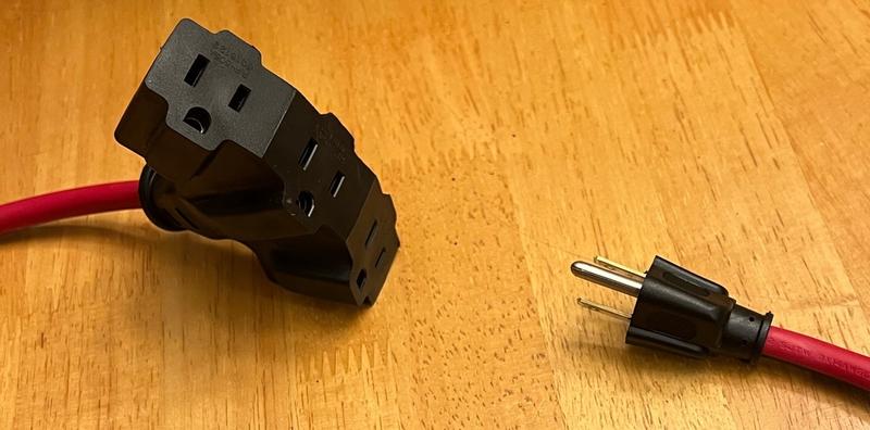 Shop Utilitech (2-Pack) 25-ft 14 / 3 Medium Duty 3 Prong Red and black ...