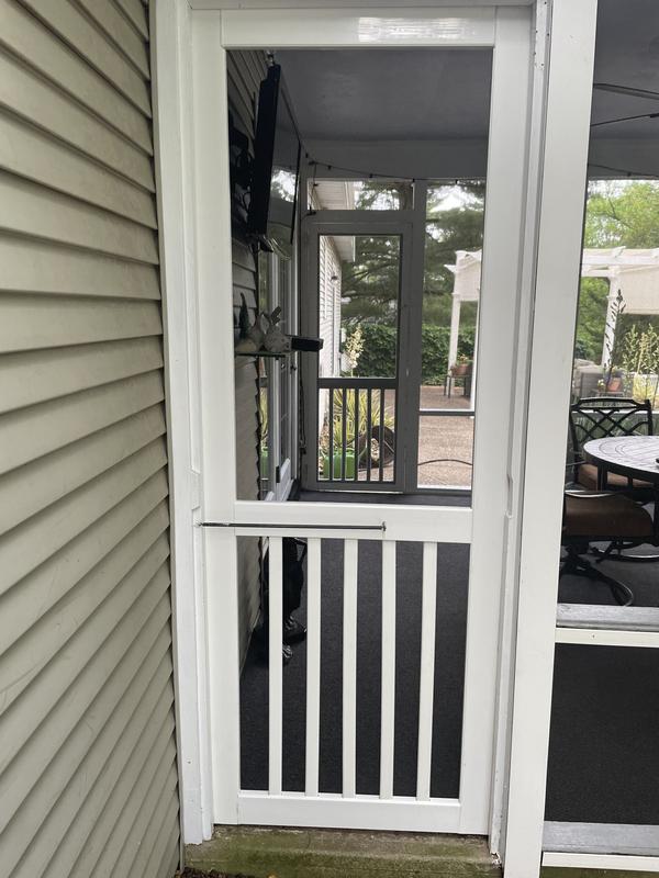 Screen Tight 5 Bar Universal reversible Hinged Screen door 30-in x 80 ...