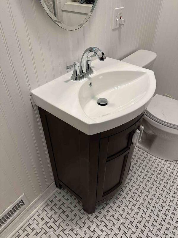 Style Selections Morecott 24-in Chocolate Single Sink Bathroom Vanity ...