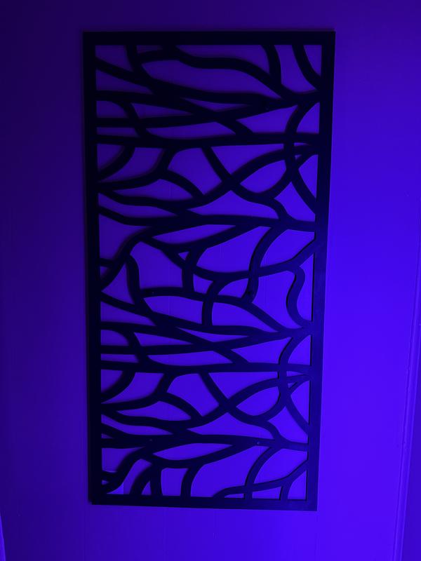 Style Selections 4-ft x 2-ft Wave White Polypropylene Decorative Screen ...