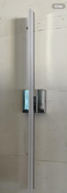 LamQee Bar Vanity Light Wall Sconce 47.24-in 1-Light Polished Off-white ...