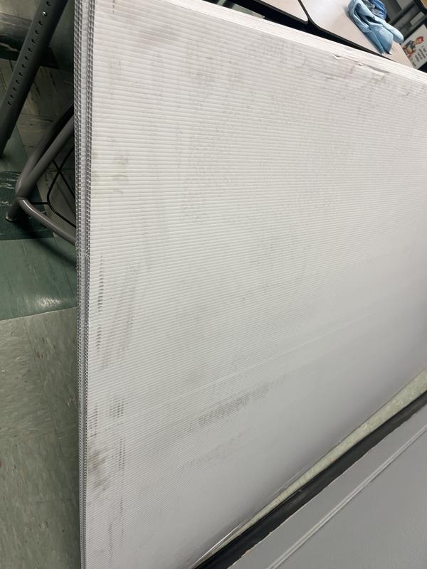 Coroplast 0.157-in T x 96-in W x 48-in L White Corrugated Plastic Sheet ...