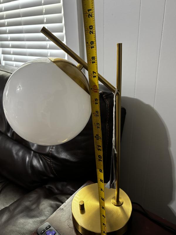 Safavieh Table Lamps 20.5-in Gold LED Rotary socket Table Lamp with ...