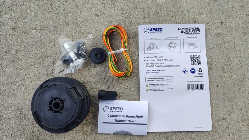 SPEED Universal Fit String Trimmer Head with Wind-in-the-Head Design ...
