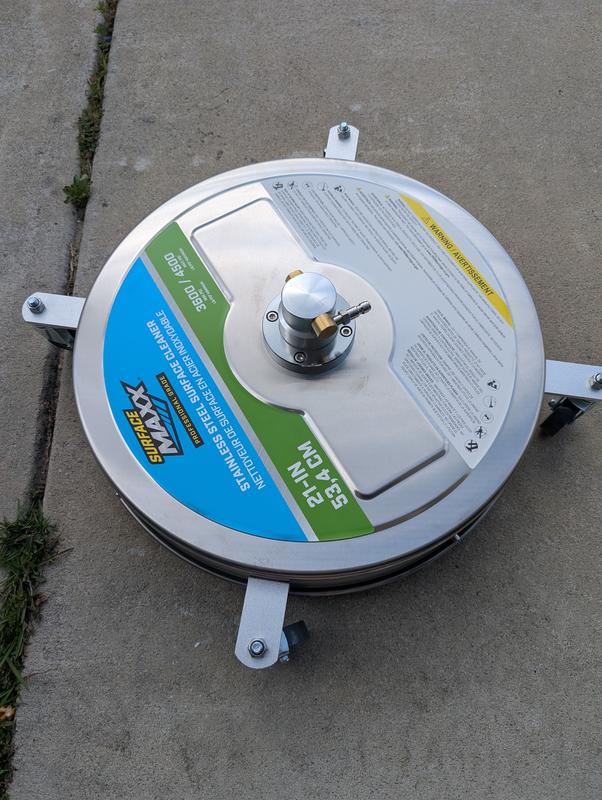SurfaceMaxx 21-in up to 4500-PSI Rotating surface cleaner for Gas ...