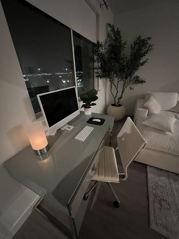 Nicole Miller Maui 47.2-in Black Modern/Contemporary Writing desk in ...