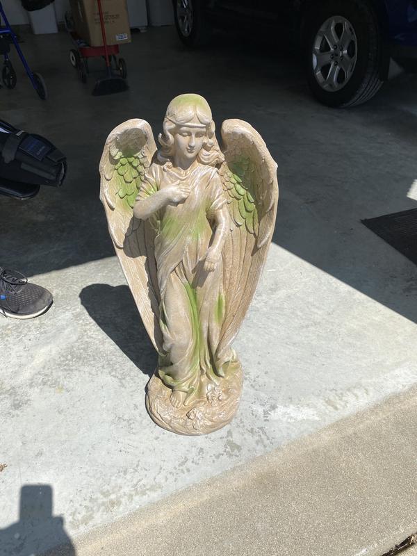 Alpine Corporation 31-in H x 12-in W Bronze Garden Statue QFC105-201 at ...