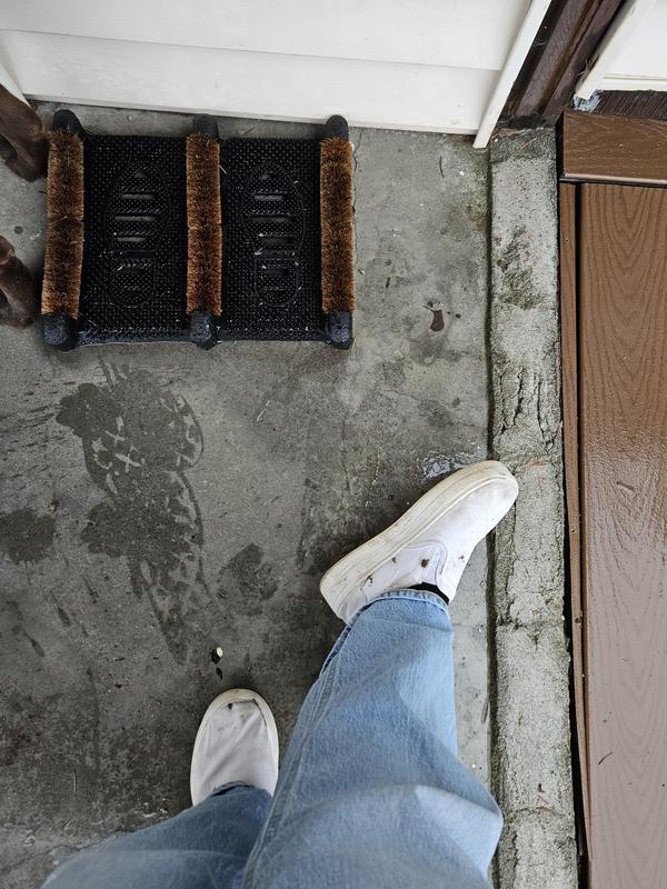 Rubber-Cal 1-ft x 2-ft Brown Coir Rectangular Indoor or Outdoor Home ...