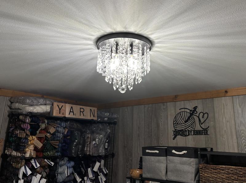 CO-Z 8.7-in Chrome Indoor 3 -Light Flush Mount Light in the Flush Mount ...