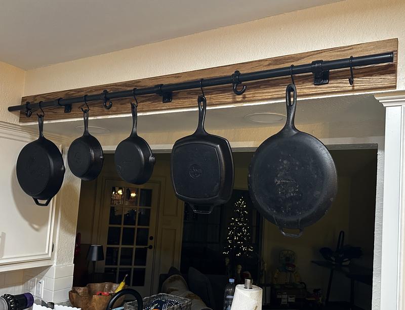 SteelTek 3/4-in Structural Black Rail Support 684-304HC at Lowes.com