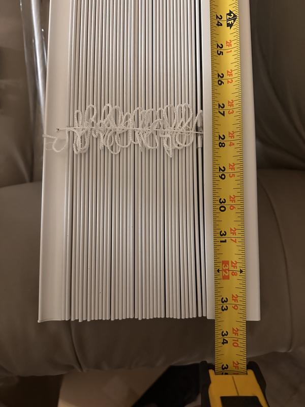 LEVOLOR Basics 2-in Slat Width 29-in x 64-in Cordless White Faux Wood ...