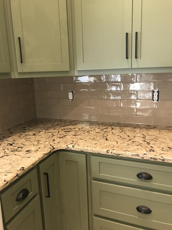 Artmore Tile Bolton Fawn 3-in x 12-in Polished Ceramic Subway Standard ...