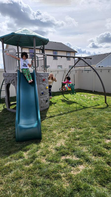 Creative Playthings Green Plastic Glider Swing in the Swings department ...