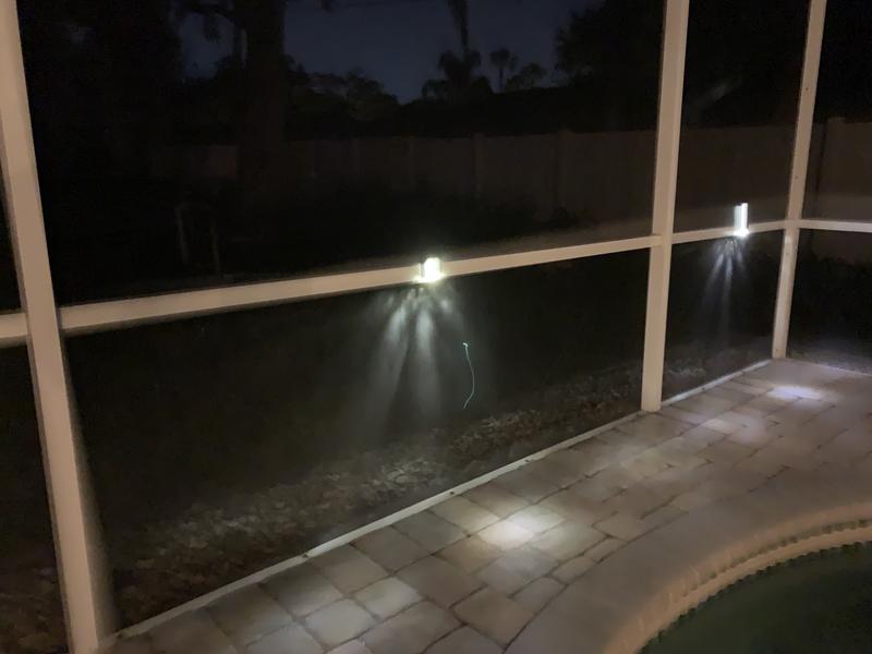 Portfolio 2 -Pack 2.4 -Lumens Black Solar LED Outdoor Rail light 3500-K ...