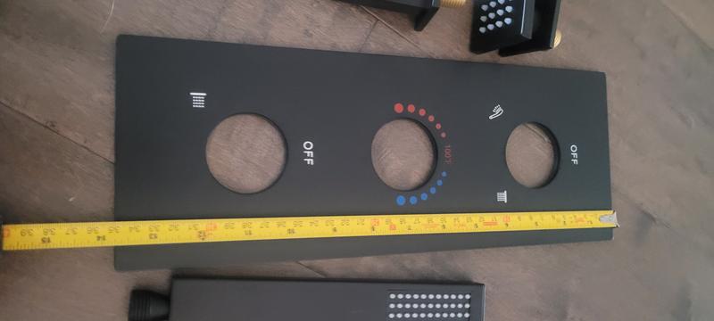 EVERSTEIN 5-Spray Patterns With 12 in. Square Ceiling Mount 64 LED Dual ...